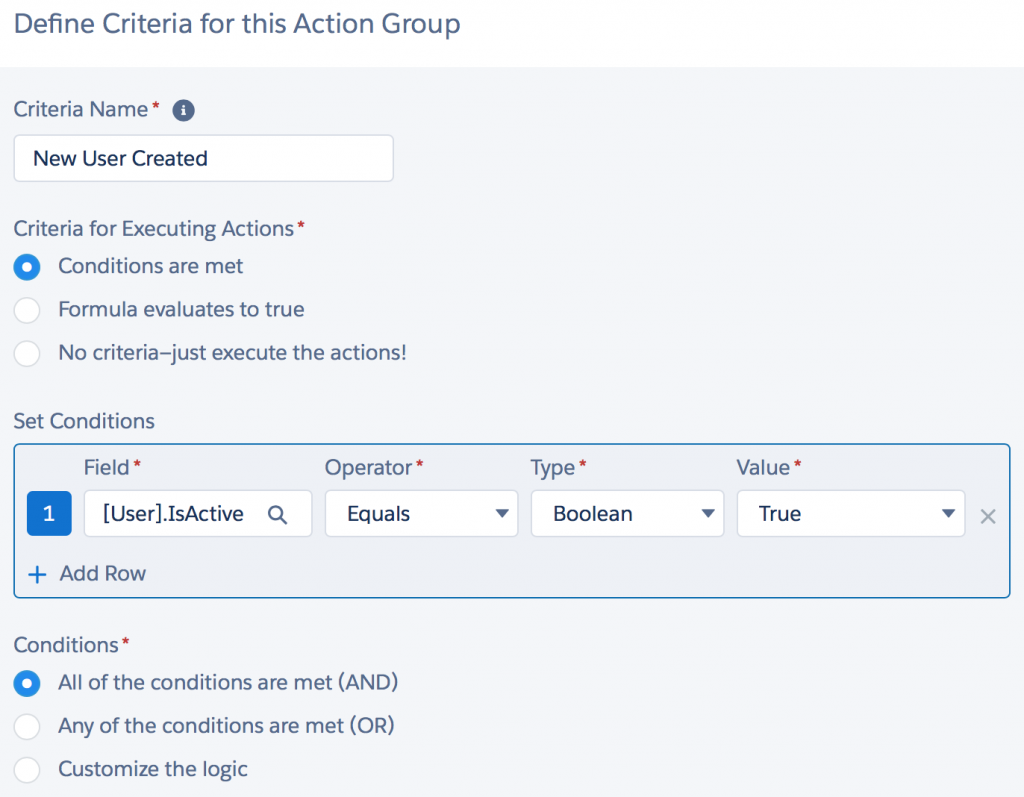 Salesforce: Process Builder — Add New Users to Group Criteria Page – Clement Z. Chan